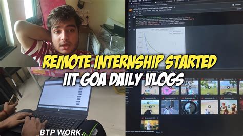 Remote Internship Started Iit Goa Hostel Life Vlogs Iit Hostel Life