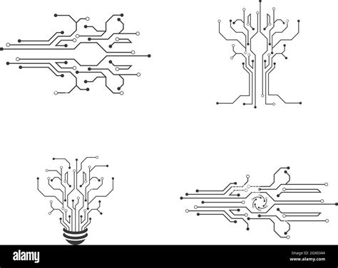 Circuit Ilustration Vector Template Stock Vector Image And Art Alamy