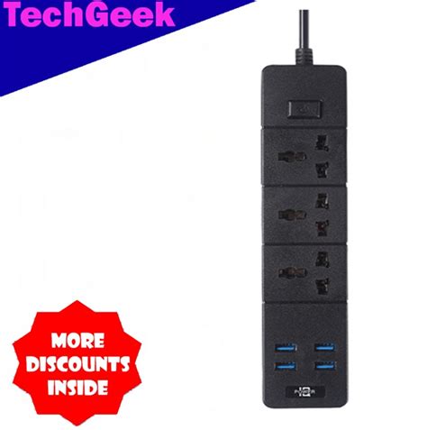Tg Tb T08 Strong And Durable 2500w High Power 4 Usb Port And 3 Universal Socket Us Plug Power