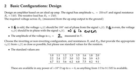 Solved 2 Basic Configurations DesignDesign An Amplifier Chegg Com