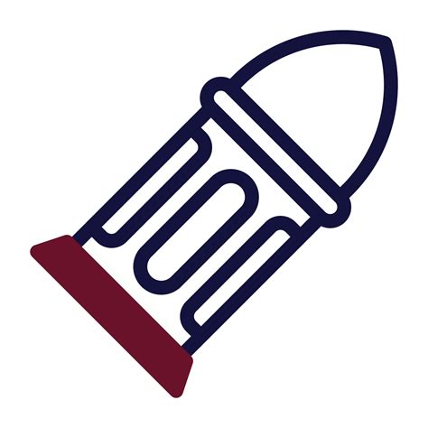 Bullet Icon Duotone Maroon Navy Colour Military Symbol Perfect