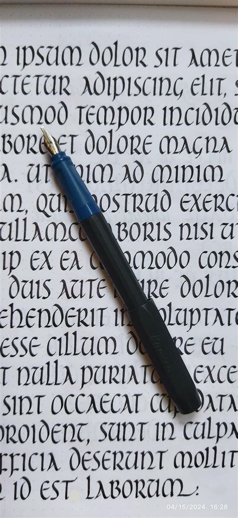 Experiment Uncial Script Condensed R Calligraphy