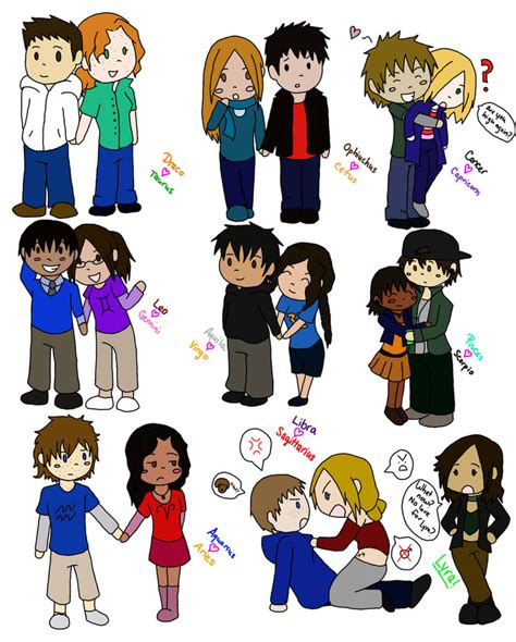 Forgotten Zodiac Chibi Couples By Sabaku No Sirri10 On Deviantart