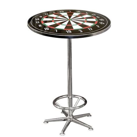 A Table With A Dart On It And An Arrow In The Center Sitting On Top Of