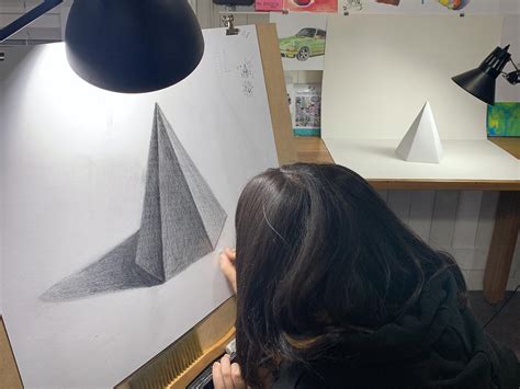 각뿔 소묘 연필 Yr양의 두 번째 석고소묘는 각뿔 오늘도 Motorforkartwork Facebook