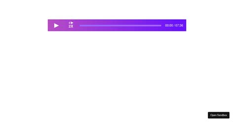React Soundplayer Examples CodeSandbox