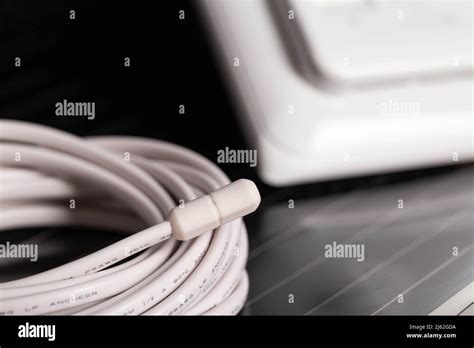 Temperature Sensor And Thermostat For Underfloor Heating Stock Photo Alamy