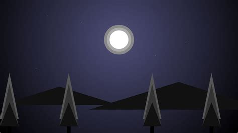 Moon And The Night Sky Css Only