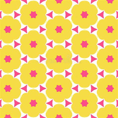 Seamless Geometric Pattern In Blue And Pink Colors Stock Illustration Illustration Of