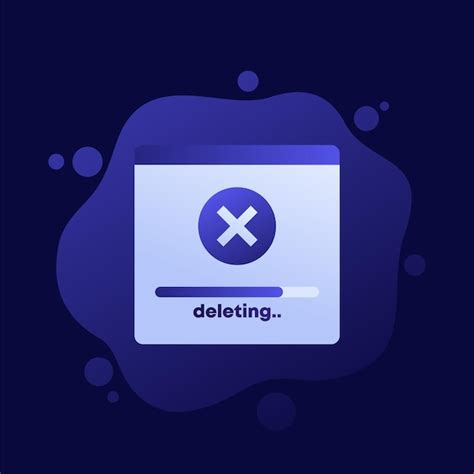 Premium Vector Deleting Files And Erasing Data Vector Design