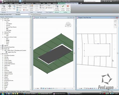 Creating A Simple Surface In Revit Wmv YouTube