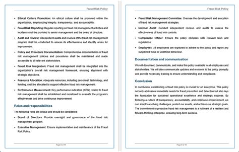 Fraud Policy Template Itsm Docs Itsm Documents And Templates