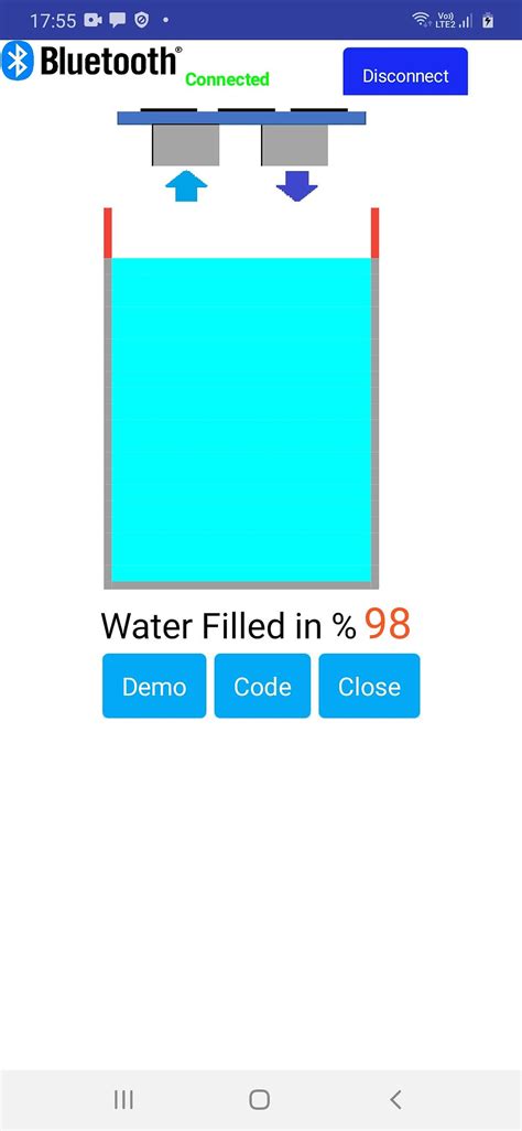 Water Level Monitoring And Control Using Bluetooth Android App DOFBOT