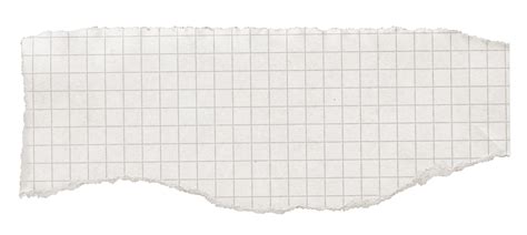 White Ripped Paper Scrap Graph Paper With Torn Edge Scrapbook Sticky Notes Notebook Page