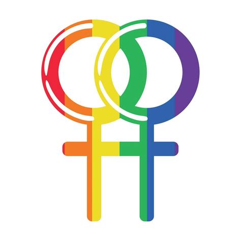 Lgbtq Lesbiana Género Símbolo Icono Aislado 24406228 Vector En Vecteezy