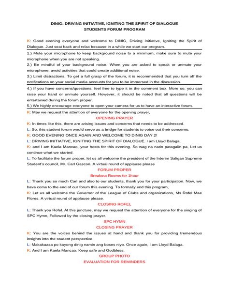 Webinar Sample Script Pdf Human Communication