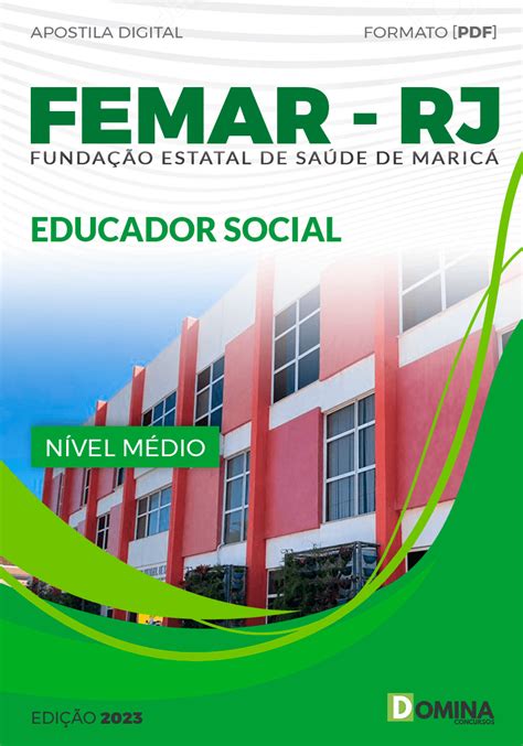 Apostila Concurso Femar Rj 2023 Educador Social Domina Concursos