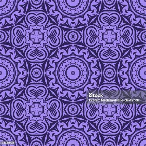 로얄 레이스 텍스처 만다라 장식 기하학적 패턴입니다 원활한 벡터 일러스트입니다 직물 인쇄 벽지 섬유 디자인 0명에 대한 스톡 벡터 아트 및 기타 이미지 Istock