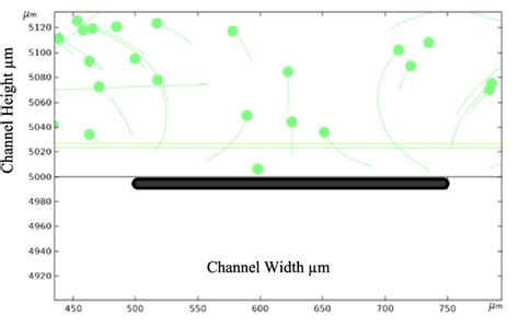 simulation output for the cell repelled from the electrodes based on