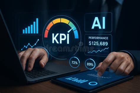 Ai Driven Kpi Dashboard For Business Performance And Data Analytics With Key Performance