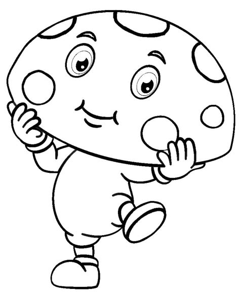 ภาพระบายสีเห็ดการ์ตูนพิมพ์ได้ ดาวน์โหลด พิมพ์ หรือระบายสีออนไลน์ได้ฟรี