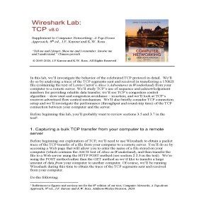 Lab B Wireshark Tcp V