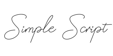 Simple Script In Use Fonts In Use
