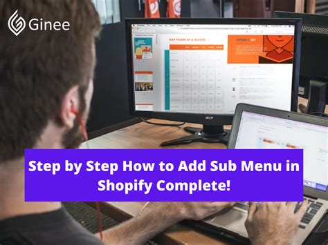 step by step how to add sub menu in shopify complete ginee