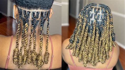 How To Invisible Locs Tutorial 2 Strand Twist Bob Locs With Knots
