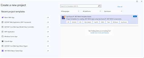 Template Studio In Net Maui Syncfusion®