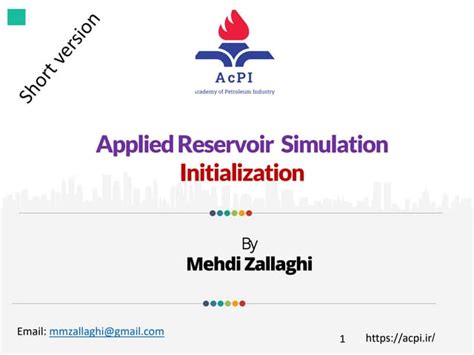 Applied Reservoir Simulation Initializationpdf