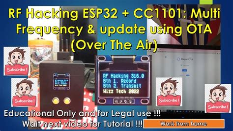 Cloning Rf Hack Alarm Motor Esp32 Cc1101 Part 1 Youtube