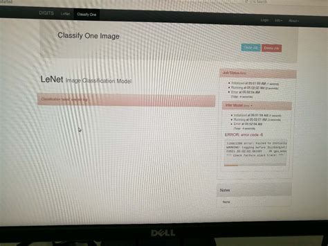 digits 6 0 failed to classify one image after training complete with