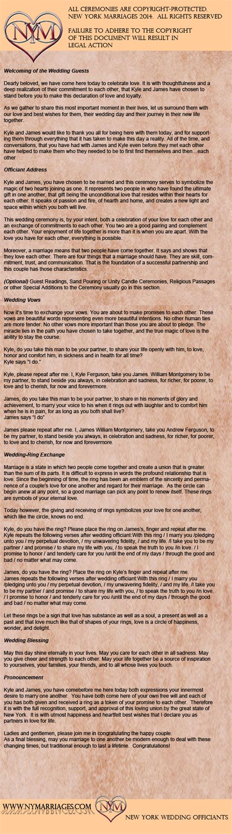 Sample Same Sex Wedding Ceremony Sample Lgbt Wedding Ceremony Lgbt