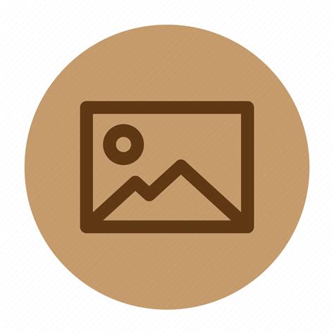 Circle Document File Image Picture User Interface Web Icon