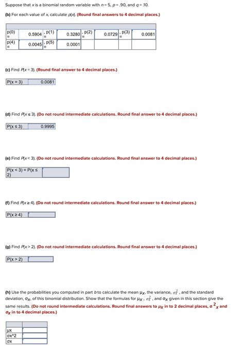 Solved Suppose That Is A Binomial Random Variable With N5