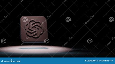 Openai App Icon Spotlighted On Black Background Editorial Image 269483006