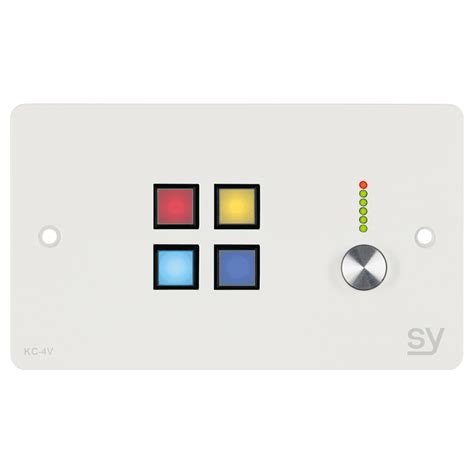 Sy Kc4v A Uk Sy 4 Button Keypad Controller With Volume Kvm Solutions