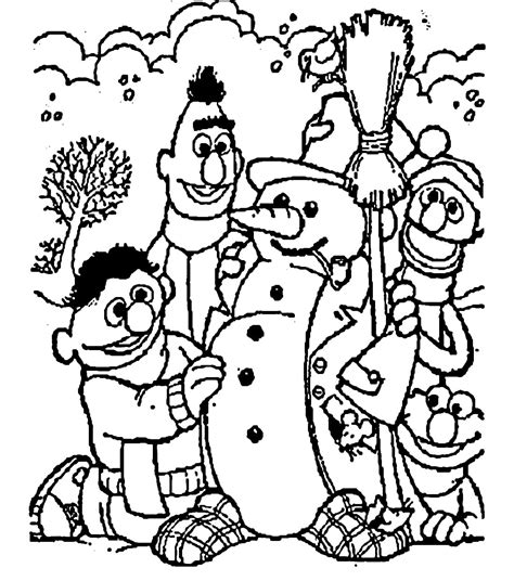 Bert And Ernie Kleurplaten Kinderen Kleurplaat