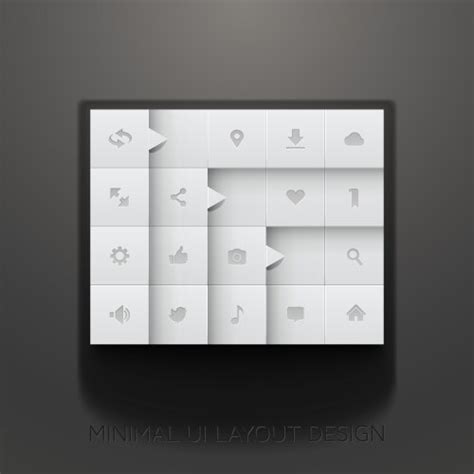 Square Internet Web Page Design Template Vector Image