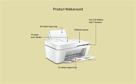 HP DeskJet 4122e All In One Color Printer Print Scan And Copy Home Office Babes And