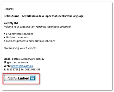 Add Linkedin To Outlook Email Signature Finhg