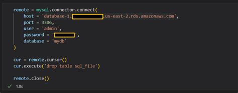 SQL Python With MySQL