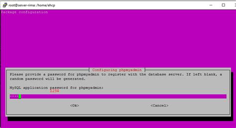 Konfigurasi Control Panel Hosting Ehcp