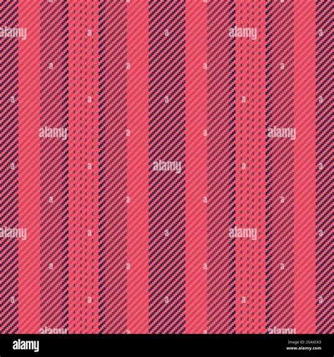 Vertical Vector Pattern Of Fabric Textile Texture With A Stripe Lines Background Seamless In Red