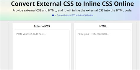 External Css To Inline Css Converter Dev Community External Css To Inline Css Converter Dev Community