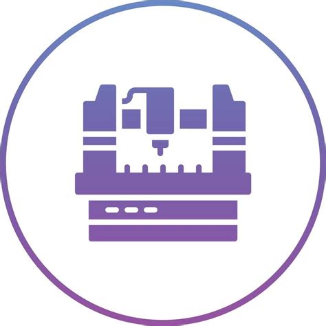 Cnc Machine Vector Icon 38120562 Vector Art At Vecteezy