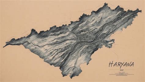 Detailed Haryana Map Image Premium Ai Generated Image