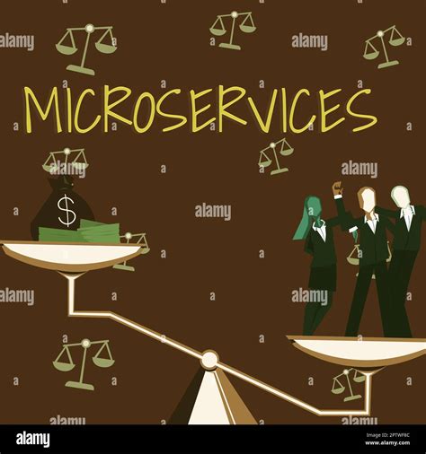 Text Caption Presenting Microservices Word For Software Development Technique Building Single