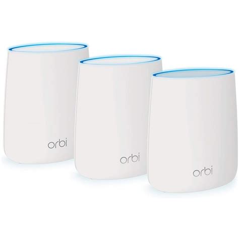 Netgear Orbi Tri Band Whole Home Mesh Wifi System Gbps Router Two Satellite Extenders Geewiz
